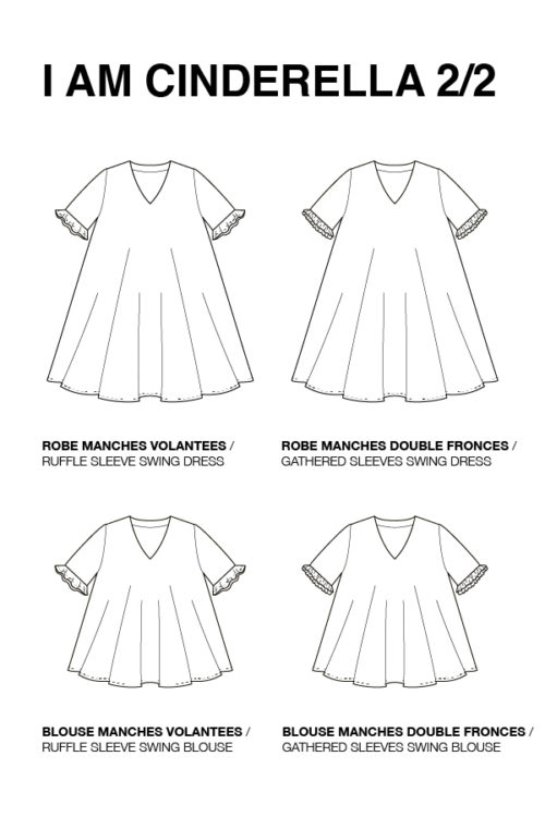 Cinderella | A-line Swing Dress & Top Sewing Pattern | I AM Patterns